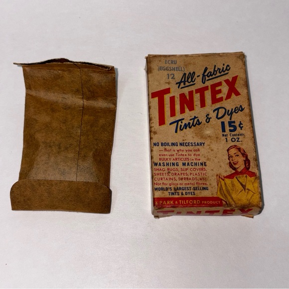 Accents | Vintage Tintex Fabric Tint Dye Box With Open Contents ...